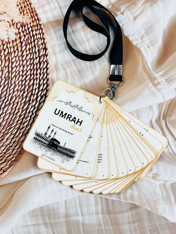 20 Umrah Dua Cards, Umrah Flashcards, Umrah Mubarak Gift Cards, Prayer ...